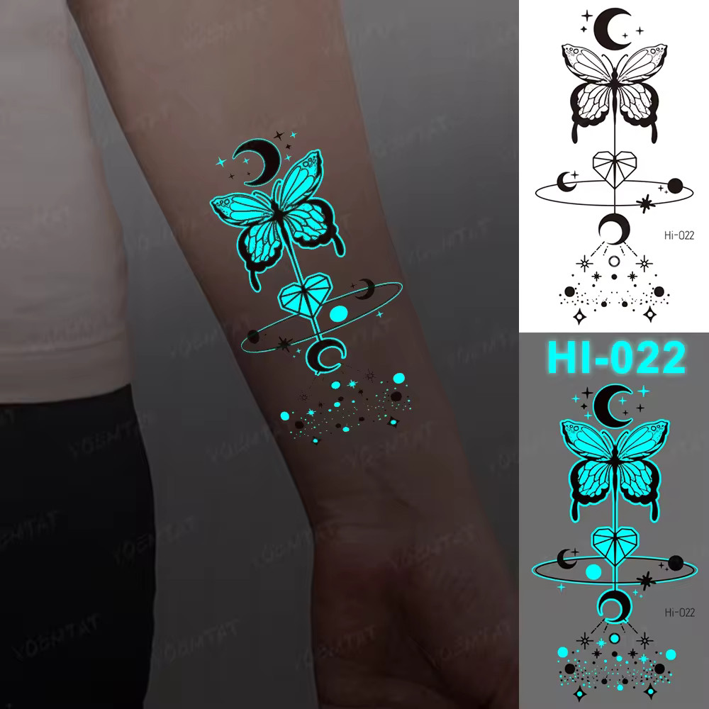 Mystic Butterfly Orbit - Celestial Temp Tattoo - OMG Temporary Tattoos